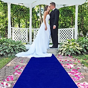 Wedding Decorations Aisle Runner for Wedding Ceremony Royal Blue Velvet Aisle Runner 15FTx2FT Party Runner Aisle Outdoor Aisle Hallway Wedding Runner for Bridal Shower Indoor Church Aisle Carpet