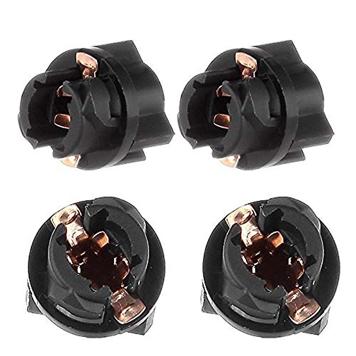 BlyilyB 10-Pack T5 37 74 LED Bulb With Twist Lock Socket PC74 PC37 Dashboard Instrument Panel Gauge Cluster Light