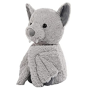 Cuddly 11 inch Plush Bat Stuffed Animal Halloween Stuffed Animal Plush Toys Plush Animal Doll Bedtime Toys Birthday Xmas Furry Gifts for Children Kids Baby Toys (Grey, 11 inch)