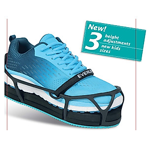 EVENup The Authentic Shoe Balancer Size Medium for use with Walking Boot or Leg Length Discrepancy. Improves Your gait Using a Variety of Height adjustments. Black