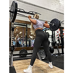 A AGROSTE Workout Leggings for Women Seamless Scrunch Butt Lifting Leggings Booty High Waisted Yoga Pants Comfort Tights