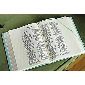 NIV, Journal the Word Bible (Perfect for Note-Taking), Double-Column, Cloth over Board, Teal, Red Letter, Comfort Print: Reflect, Take Notes, or Create Art Next to Your Favorite Verses