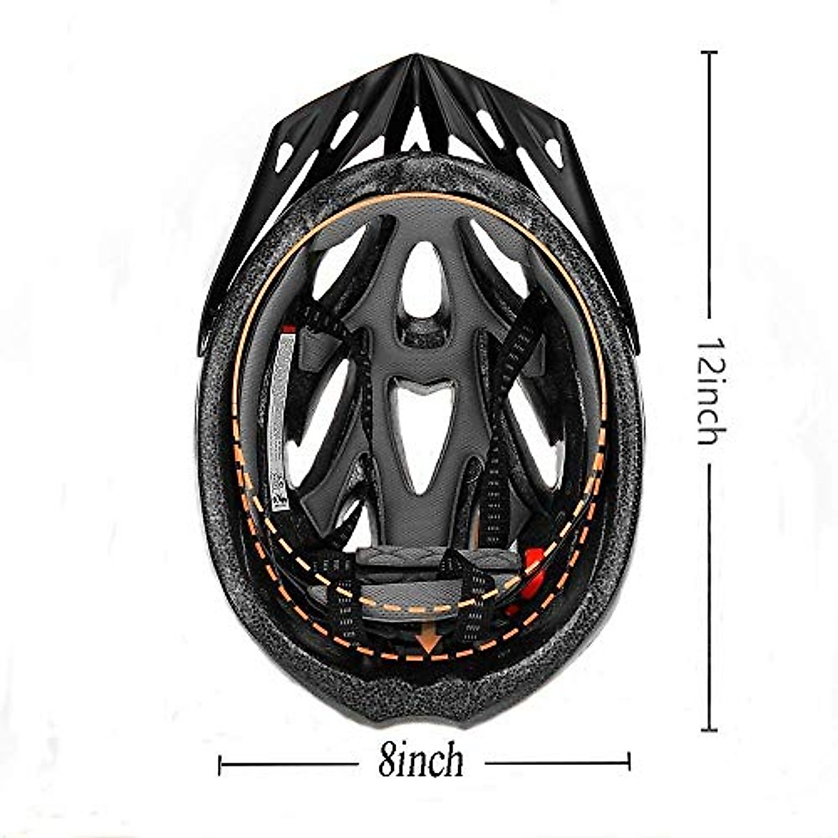 Adult Cycling Bike Helmet,Lightweight Unisex Bike Helmet,Premium Quality Airflow Bike Helmet (Black)