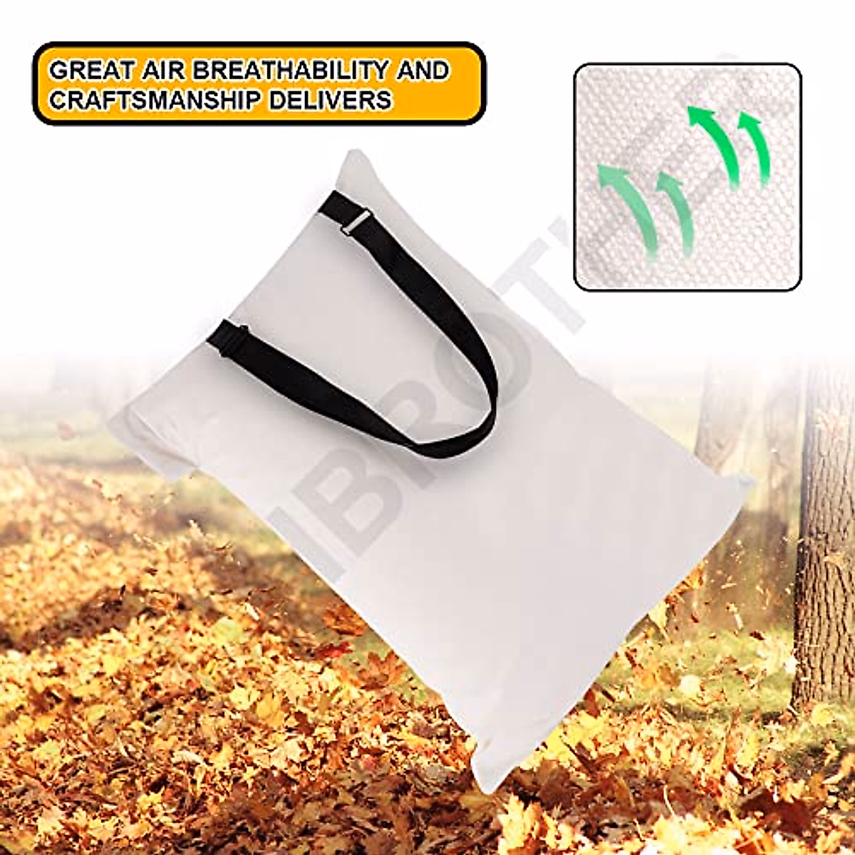 Universal Leaf Vacuum Blower Bag Bottom Debris Dump Bag - for Vacuum Leaf Blowers and Ultra Blower Rake, Compatible with Craftsman Black+Decker Husqvarna Toro Leaf Blower Bag Replacement