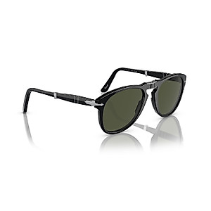Persol PO0714-95/31 sunglasses FOLDING BLACK w/GREEN 54mm