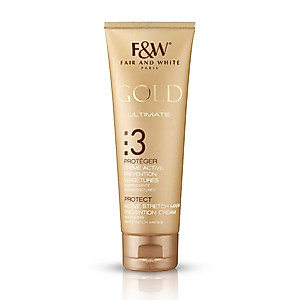 FAIR & WHITE Gold Cream 4.4 Fl oz / 125 ml, Formulated to Remove Stretch Marks with Shea Butter and Glycerin