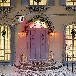 ALERTCAM Power Adapter for Ring Spotlight Cam Plus/Pro (Battery), with 25Ft/7.5m Flat Weatherproof Outdoor Cable Continuously Power Your Ring Camera - White