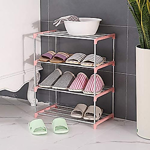 N/A Simple Multi Layer Shoe Rack Stainless Steel Easy Assemble Storage Shoe Cabinet Shoe Rack Hanger Home Organizer Accessories