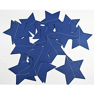 Furuix Outer Space Baby Shower Decorations 2pcs Mini Navy Blue Paper Star Garland Star String for Hanging Décor Wedding Party Decoration Outer Space Decor Birthday Decorations