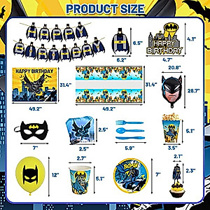 Superhero birthday party supplies decorations for boys and girls with pennants tableware balloons theme masks for boys and girls birthday