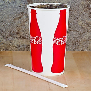 Plastic Drinking Red & White Straws - Extra Long Striped, Individually Wrapped Straw 10 inches long, BPA Free, Restaurant Grade,200 Pack Disposable Straws