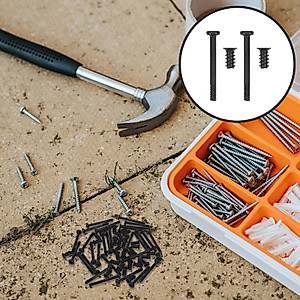 ULTECHNOVO Durable Tool 60pcs Computer Cooling Fan Mount Screws Case Fan Long Short Screws Set