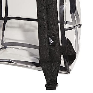 adidas Backpack, Clear/Black, One Size