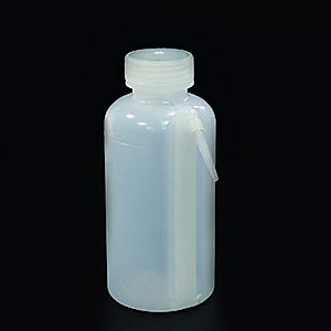 ULAB Scientific Wide Mouth Unitary Wash Bottle, 250ml 500ml 2pcs for Each Size, Plastic Squeeze Bottles, LDPE Bottle with PP Draw Tube, UWB1009