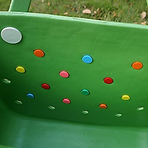 LUAATT Blank bit Accessory,Colorful Charm Hardware Bit,3 Pack Insert Charm Rivets Compatible with Bogg Bags(Blue)