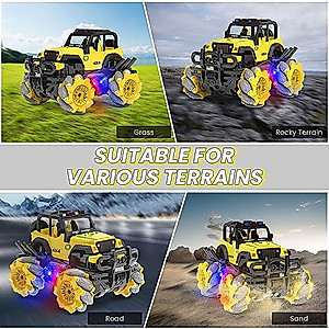 YOTOY Remote Control Car Toys for 6 7 8 9 10 Years Old Boys, Drift Stunt Remote Control Car, RC Cars for Boys Age 8-12, Stunt Car Remote Control, RC Stunt Car Toy, Drift Stunt Car, Drift RC Cars