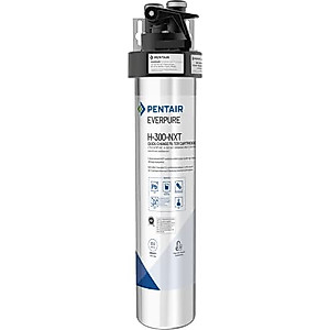 Pentair Everpure H-300-NXT Drinking Water System, EV927151, Includes Filter Head, Filter Cartridge, All Hardware and Connectors, 300 Gallon Capacity, 0.5 Micron