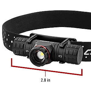 Coast XPH30R 1200 Lumen USB-C Rechargeable Dual Power Headlamp with Twist Focus Beam and Magnetic Base