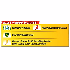 Spectracide Weed & Grass Killer With Extended Control Concentrate, Extended Weed And Grass Control, Prevents Weeds Coming Back, 40 fl Ounce