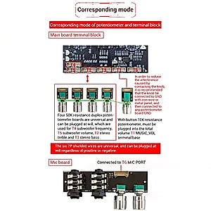 Bluetooth-compatible 5.1 Power Amplifier Board AUX Speaker 2.1CH Stereo- Home Music Wireless Modules Home Theater System Bluetooth-compatible Surround Sound Speaker Wireless