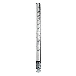 Quantum Storage Systems Wire Shelving Post Chrome 74in