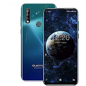 OUKITEL C17pro,Android Unlocked Phone Triple Camera Octa-Core 64GB ROM+4GB RAM 3900 mAh Unlocked Cell Phone 6.35 inch HD+ Display Android 9.0 Pie 4G Smartphone(Ice Blue)