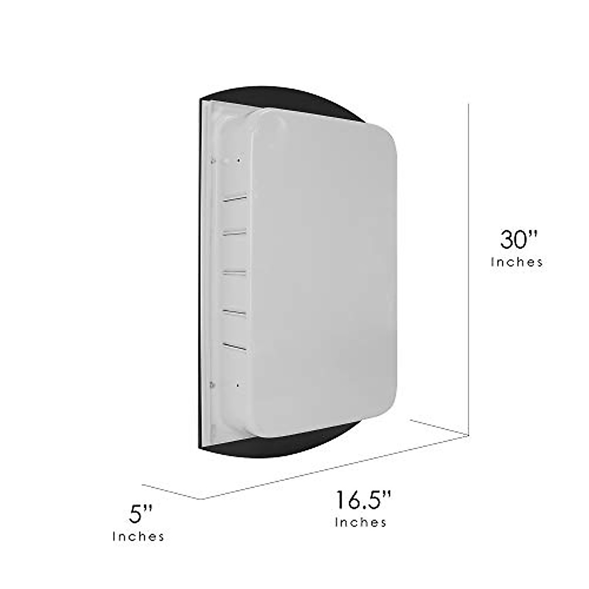 Head West 8209 Medicine Cabinet Mirror, 16 X 30, White