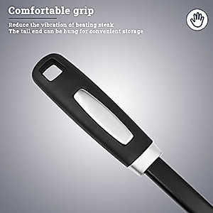 Sihuuu Meat Tenderizer Hammer Dual Sided Meat Mallet with Non-Slip Grip Heavy Duty Metal Meat Pounder Tool for Tenderizing Chicken, Beef, Poultry, Steak