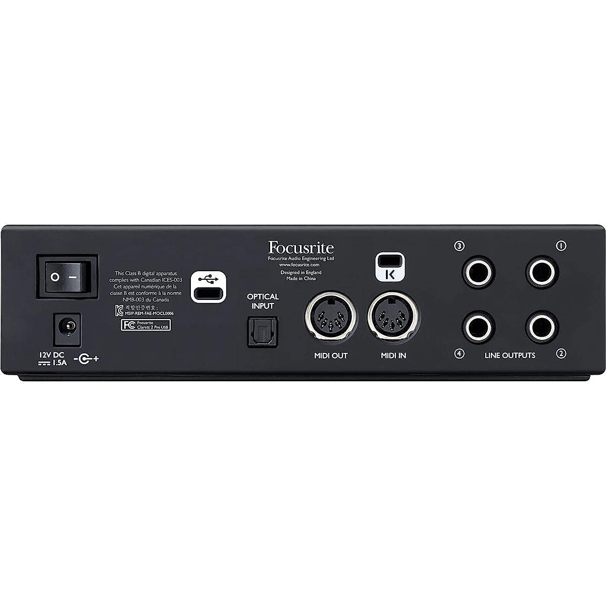 Focusrite Clarett 2Pre USB 10-In/4-Out Audio Interface