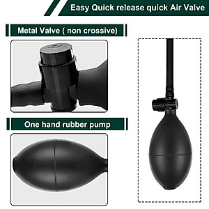 Dinana Air Wedge Bag, 3 Pack Commercial Grade Air Wedge Bag Pump Professional Leveling Kit & Alignment Tool for Cabinet, Appliance, Furniture, Inflatable Lifting Air Wedge Pump Bag, 300 LB Rating