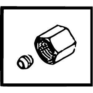 Compression Nut & Sleeve - 1/8" for Pelton & Crane RPK628