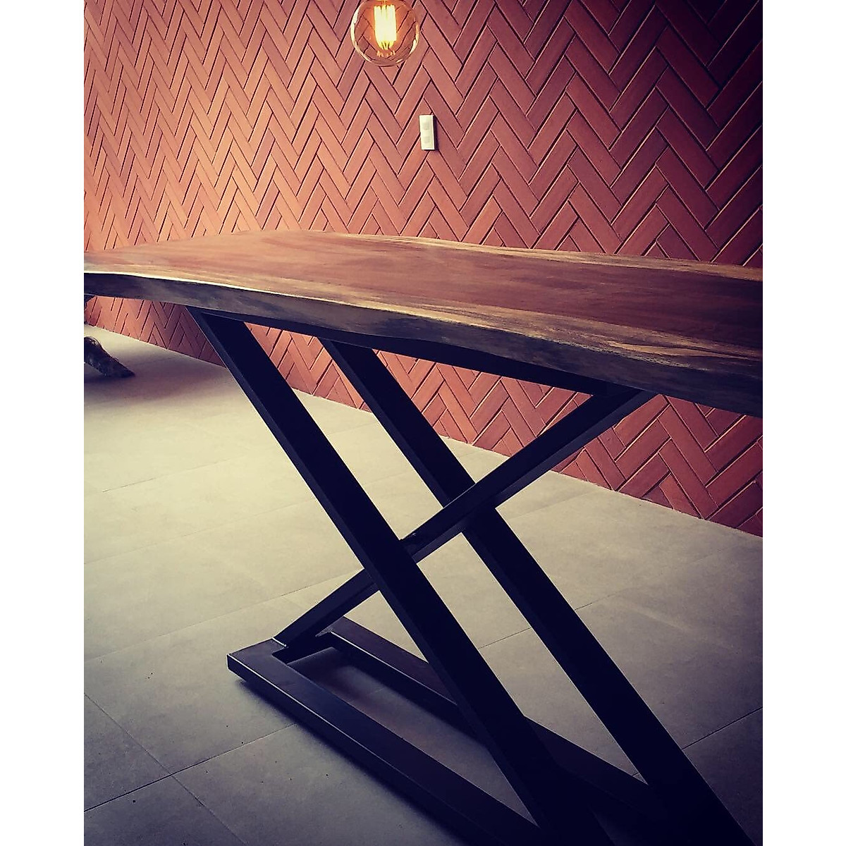 Live Edge Bench Table (95, Brown)