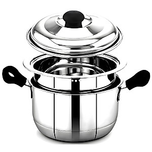 EasyShopForEveryone Stainless Steel Double Boiler for Stove Top, Molde Para Flan, Includes Inner Pan - Dishwasher Safe Flanera