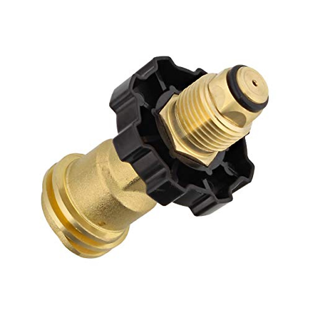 BISupply Universal POL to QCC1 Type 1 Propane Tank Adapters 1-Pack, POL Propane Adapter Fitting Bottle Thread Converter