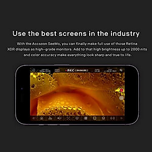 Accsoon SeeMo HDMI to USB Monitoring Adapter for iPhone/iPad, FHD 1920 * 1080 60fps Support H.264 Video Compression RTMP Live Streaming Support（Black）