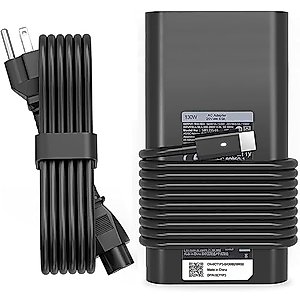 Dell 130W Laptop Charger USB C Type C AC Adapter for Dell XPS 15 17 2in1 9575 9500 9700 Precision 5530 2in1 5550 5750 3560 Latitude 7410 7310 7210 9410 9510 5420 5520 5510 Power Cord
