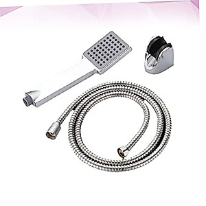 Zerodeko 9 Pcs Household shower nozzle Pressurized shower nozzle shower head Mount kit portable shower head hand held Bathroom Shower Head Handheld Showerhead adjustable suite appendix