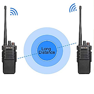 Retevis RT29 Walkie Talkies for Adults Long Range, Heavy Duty Two Way Radios with 3200mAh Rechargeable,Emergency Alarm 2 Way Radios with Charging Station(6 Pack)