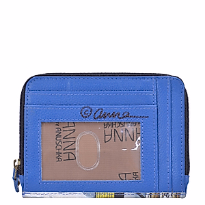 Anna by Anuschka Women's Hand-Painted Genuine Leather Organizer Wallet - Snow Day