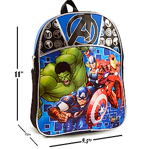 Marvel Avengers 11” Mini Toddler Preschool Backpack Featuring Spiderman, Iron Man, Captain America and More