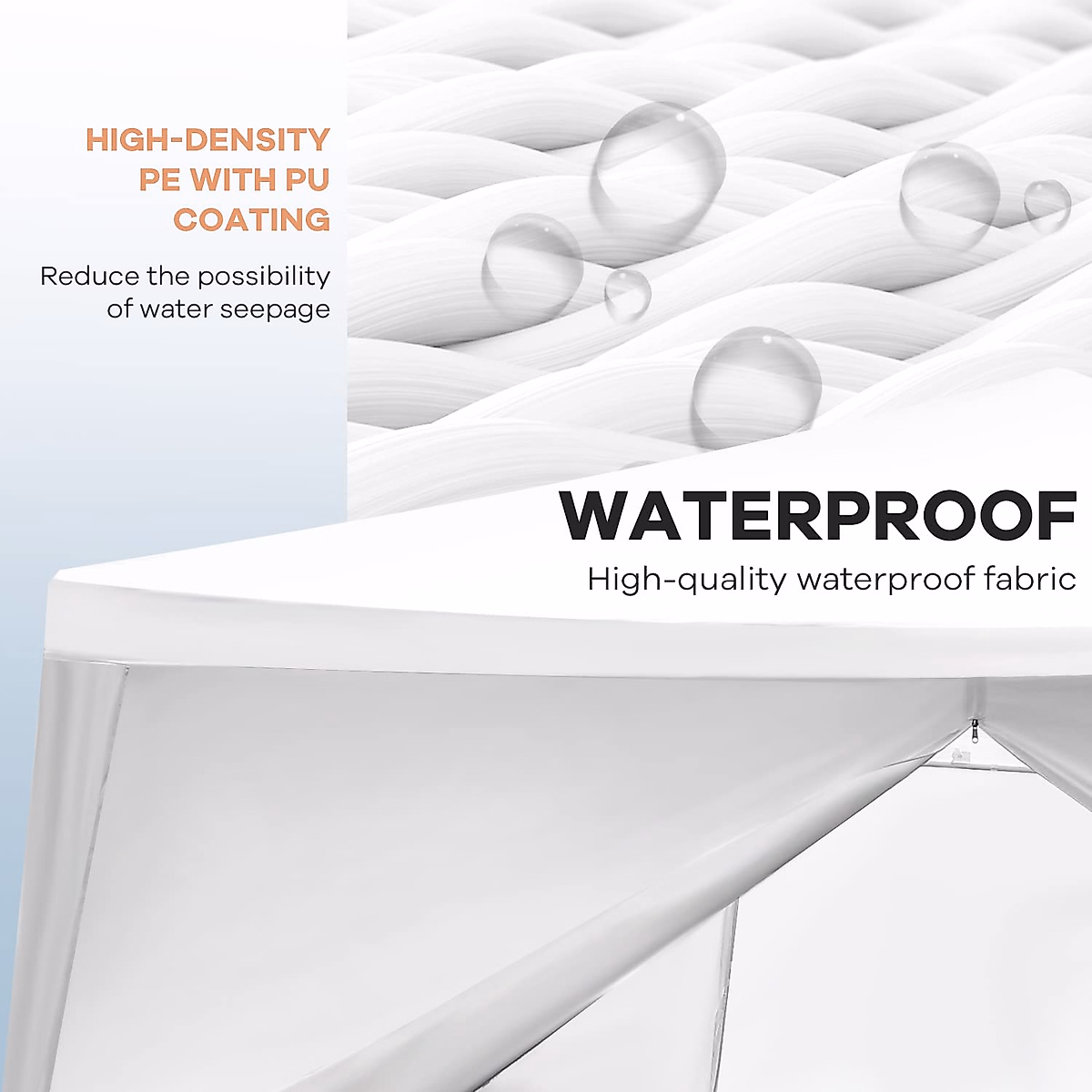 10X30ft Outdoor Gazebo, Canopy Tent Heavy Duty Wedding Party Tent with 8 Removable Sidewalls for Outdoor Wedding, BBQ, Camping, Backyard, Tents for Parties