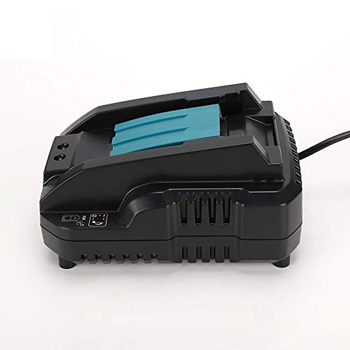 Lithium-Ion Charger for Makita, 14.4v-18v Replacement Tool Battery Charger for Makita DC18RA DC18RC, 100-240V(US)