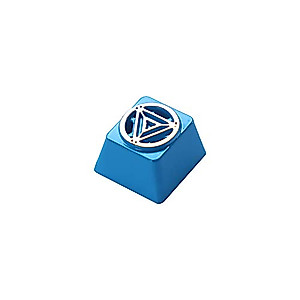 All Gaming Keycaps DIY Metal Keycap Stereo Embossed Personality Keycap for Cherry Switches Mechanical Keyboards (Iron Man)