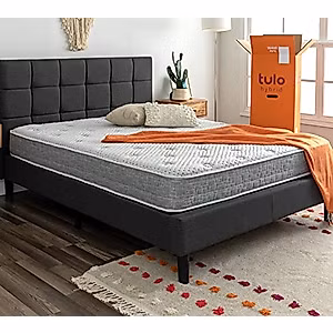 Tulo by Mattress Firm | 8 INCH Memory Foam Plus Coil Support Hybrid Mattress | Bed-in-A-Box | Firm Comfort | Full