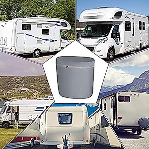 Propane Tank Cover,Camper Double 20LB/30LB/40LB Propane Tank Cover for Camper RV Trailer, Motorhome, Travel Trailer Propane Tanks, Waterproof RV Trailer Camper Propane Tank Cover