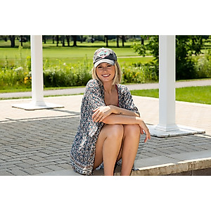 Funky Junque Distressed Baseball Cap Vintage Dad Hat - Softball Mom (Black)