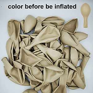 White Sand Balloons 12 Inch 50 Pcs Baby Shower Party Balloons Happy Birthday Decoration Balloons Off White Helium Balloons