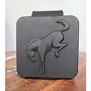 21 Thru 22 Ford Bronco and Bronco Sport OEM Genuine 2" Tow Hitch Rubber Plug Cover with Bucking Bronco