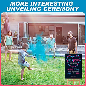 POPUPARTY Gender Reveal Soccer Ball with Pink and Blue Powder Kit, for Baby Gender Reveal Decoration, Soccer Fans