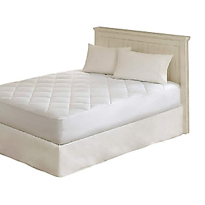 Quilted Mattress Pad and Topper-Hypoallergenic Waterproof Protector (Queen Size)